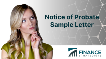 Notice of Probate Sample Letter | Finance Strategists